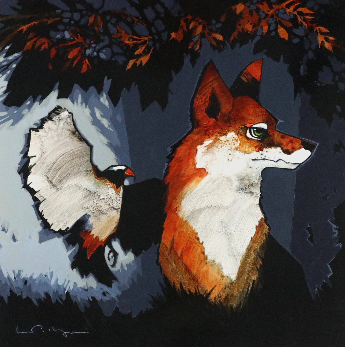 The Fox And The Hawk – Linda Kemp Fine Art